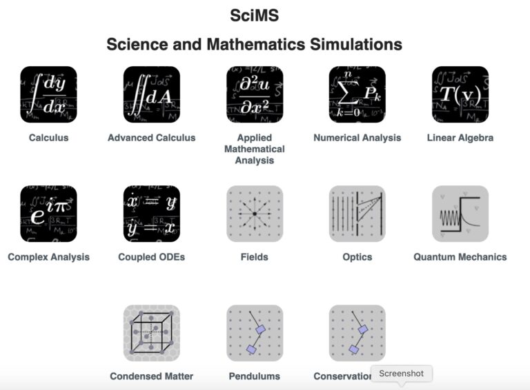 Science and Mathematics Simulations (SciMS) - ACDS